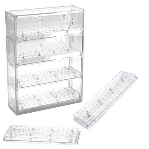 Bead Pavilion Showcase with 2 Round and 2 Flip Top Shelves