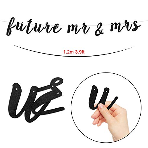 Future Mr & Mrs Banner Perfect for Bachelorette Wedding Engagement Bridal Shower Party Hanging Sign Photo Booth Props