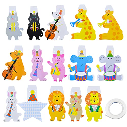 Woodland Creatures Banner 50FT Forest Animal Friends Garland Baby Shower Decor Birthday Party Supplies Decoration Wild Birthday Decorations Banner Garland with 34 PCS Animal and Characters Paper Cutouts