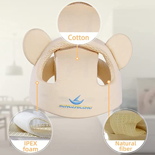 Xifamniy Baby Soft Safety Helmet Foam Head Protector Helmet for Toddler Infant Walking Suit 6-24mnths (B