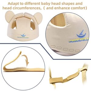 Xifamniy Baby Soft Safety Helmet Foam Head Protector Helmet for Toddler Infant Walking Suit 6-24mnths (B