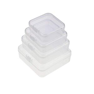 LJY Rectangular & Square Plastic Boxes Mixed Sizes