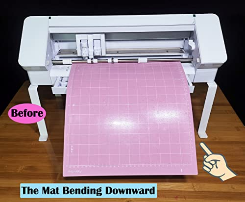 Extension Tray Compatible with Silhouette Cameo 4,Extender Tray Compatible with Silhouette Cameo 4 Cutting Mat,Cutting Mat Extender Support for Cameo 4 (White)