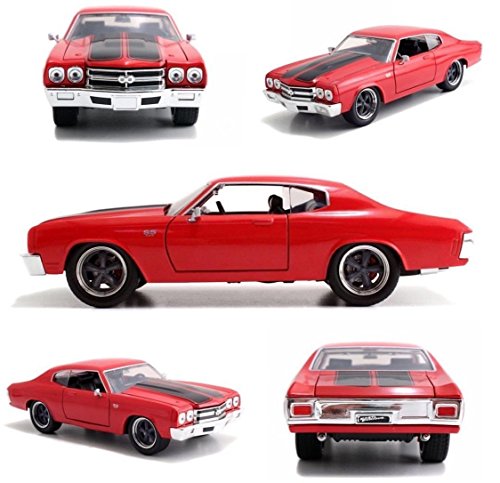 JADA 1/24 Scale Fast and Furious DOMS Chevy Chevelle SS RED 97193,#G14E6GE4R-GE 4-TEW6W292377