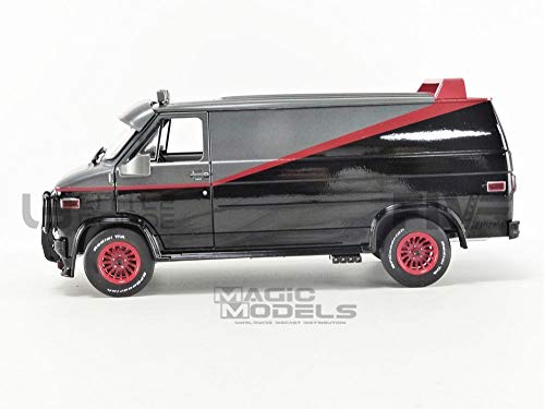 Greenlight 1/18 Hollywood The A-Team 1983-87 TV Series 1983 GMC Vandura Diecast Model Car #13521, Multi