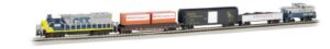 bachmann trains – freightmaster ready to run 60 piece electric train set – n scale