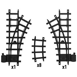 Lionel Ready-to-Play Inner Loop Track Set with 8 Curved Pieces, 1 Left Hand Switch, and 1 Right Hand Switch