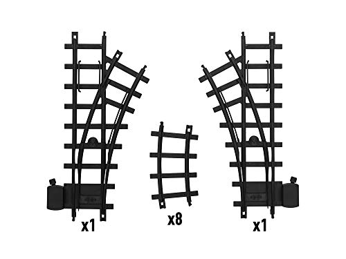 Lionel Ready-to-Play Inner Loop Track Set with 8 Curved Pieces, 1 Left Hand Switch, and 1 Right Hand Switch