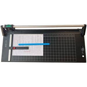 US Stock - 24 Inch Manual Precision Rotary Paper Trimmer, Sharp Photo Paper Cutter, Rotary Paper Cutter Trimmer