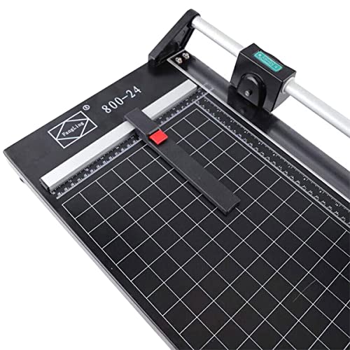 US Stock - 24 Inch Manual Precision Rotary Paper Trimmer, Sharp Photo Paper Cutter, Rotary Paper Cutter Trimmer