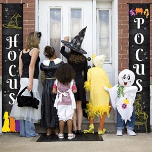 Halloween Front Porch Decor - Hocus Pocus Porch Sign Hanging Decorations Banner Outside