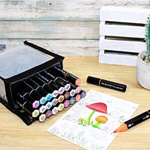 Totally-Tiffany EZ2O Sara Buddy Bag - Ideal for Storing Spectrum Noir Triblend Markers Storage - 2 Pack, 9 x 6 x 2 Inches