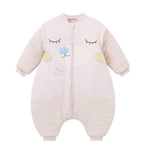 happy cherry baby winter wearable blanket safe comfy cotton sleeping sack thicken wide hem cartoon romper