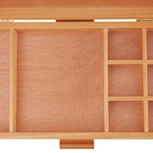 Milward Pine Wood Cantilever Craft Box - Magnetic Closure Box Size: (d/w/h): 17 x 38 x 18cm