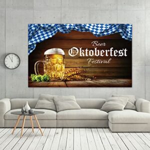 Oktoberfest Backdrop for Photography Oktoberfest Banner Fall German Bavarian Oktoberfest Beer Party Decorations and Supplies for Home Party…