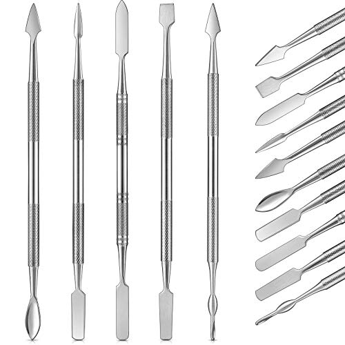 5 Pieces Miniature Sculpting Tools Set Mini Stainless Steel Double-Headed Tool for Model and Convert Plastic, Resin and Metal Tabletop War Game Miniatures Models