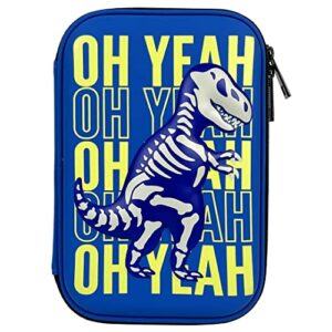 bemdlon dinosaur pencil case for kids,3d eva large capacity pen holder marker bag with double zipper, cute cartoon pencil case for girls boys school gift