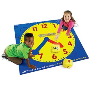 Learning Resources Time Activity Mat, Homeschool, Learning Clock, Classroom Activity, Ages 5+