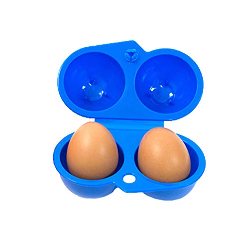 HEART SPEAKER 2/4/6/12 Eggs Storage Box Plastic Holder Container for Picnic Camping Outdoor 2 Grids