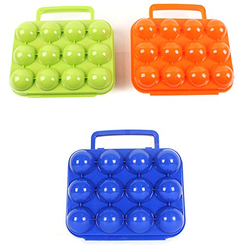 HEART SPEAKER 2/4/6/12 Eggs Storage Box Plastic Holder Container for Picnic Camping Outdoor 2 Grids