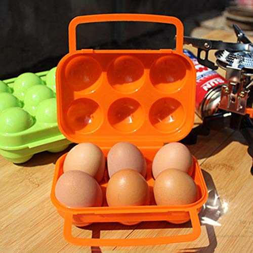 HEART SPEAKER 2/4/6/12 Eggs Storage Box Plastic Holder Container for Picnic Camping Outdoor 2 Grids