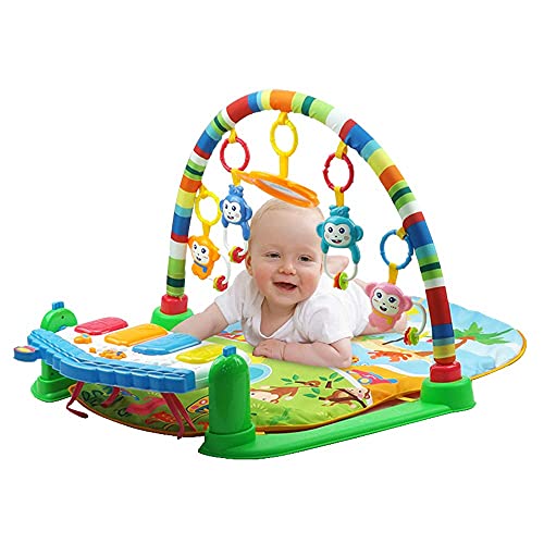 WYSWYG Baby Play Mat Baby Play Gym Activity Mat Kick and Play Piano Gym Activity Center for Baby with Music and Light 0 3 6 12 Months