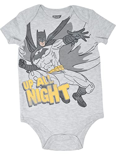 WARNER BROS. Baby Boys 3 Pack Bodysuits: Batman Flash 3-6 Months