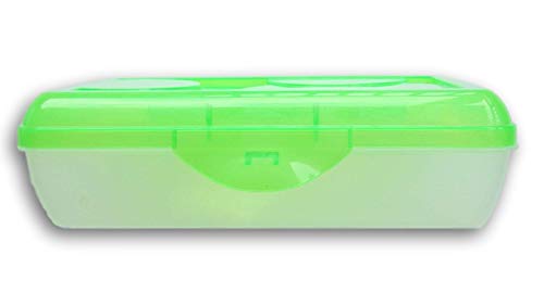 Sterilite Neon Green Pencil Case Box