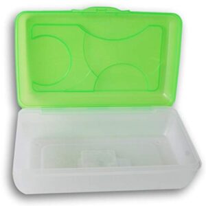 Sterilite Neon Green Pencil Case Box