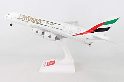 Daron Skymarks Emirates A380-800 Airplane Model Building Kit with Gear, 1/200-Scale