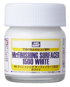 gsi creos mr. hobby – mr. finishing surfacer 1500 white (40ml) bottle, mr. surfacer (sf291)