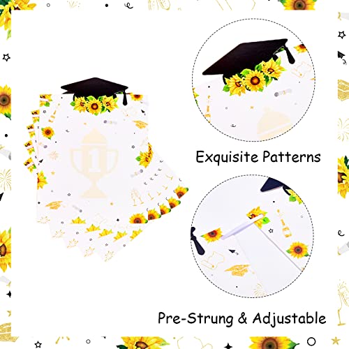 Sunflower Graduation Party Decorations 2023, Sunflower Congrats Grad Photo Banner, Class of 2023 Picture Banner Sign Photo Props for High School College Graduation Party Supplies 2023