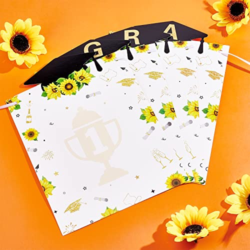 Sunflower Graduation Party Decorations 2023, Sunflower Congrats Grad Photo Banner, Class of 2023 Picture Banner Sign Photo Props for High School College Graduation Party Supplies 2023