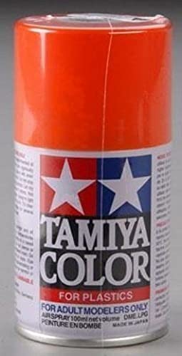 Tamiya 85012 Lacquer Spray Paint, TS-12 Orange - 100ml Spray Can