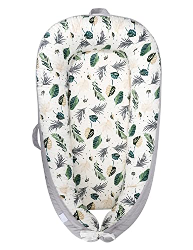 Baby Lounger Soft Cover Newborn Lounger Cover Infant Lounger Cover Floor Seat for Lounger Color Green Leave