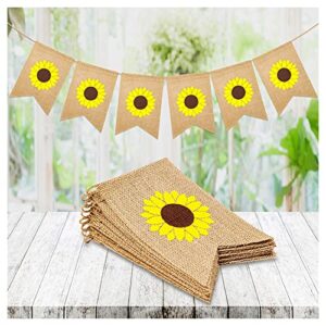 sunflower baby shower decorations, adorable sunflower banner for mantle, summer banner sunflower for baby shower birthday party wedding baby photo sunflower prop banner