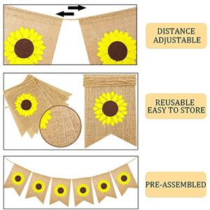 Sunflower Baby Shower Decorations, Adorable Sunflower Banner for Mantle, Summer Banner Sunflower for Baby Shower Birthday Party Wedding Baby Photo Sunflower Prop Banner