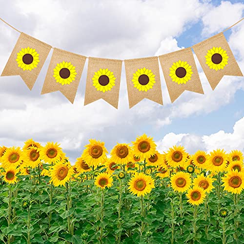 Sunflower Baby Shower Decorations, Adorable Sunflower Banner for Mantle, Summer Banner Sunflower for Baby Shower Birthday Party Wedding Baby Photo Sunflower Prop Banner