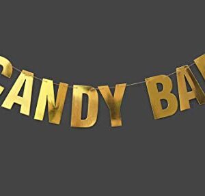 Candy Bar Banner- Engagement Sign - Bar Wall Decor - Dessert Bar - Wedding Decorations - Engagement Gifts -Open bar Wedding Sign- Gold Banner - Wall Decor - Party Decorations