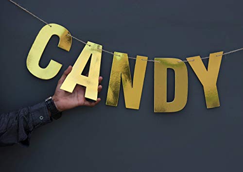 Candy Bar Banner- Engagement Sign - Bar Wall Decor - Dessert Bar - Wedding Decorations - Engagement Gifts -Open bar Wedding Sign- Gold Banner - Wall Decor - Party Decorations