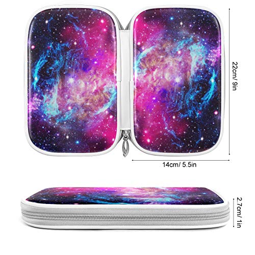 ZZKKO Space Galaxy Starry Night Pencil Bag Case Zipper Pencil Holder Organizer Stationary Pen Bag Cosmetic Makeup Bag Pouch Purse for School Office Supplies