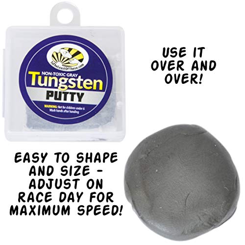 Tungsten Putty Pinewood Car Weights - Tungsten Putty, Nail The Derby Target Weight on Race Day for The Win or Hook a Monster Fly Fishing with That Perfect Presentation