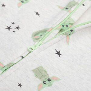 Star Wars Baby Yoda New Born Infant Boys' Long Sleeve Fleece Hooded Romper Bodysuit Printed 24 Months