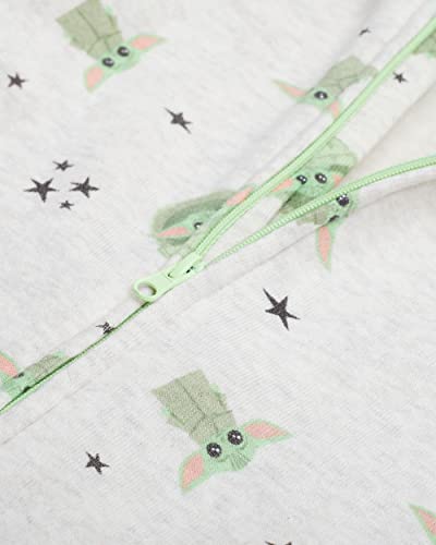 Star Wars Baby Yoda New Born Infant Boys' Long Sleeve Fleece Hooded Romper Bodysuit Printed 24 Months