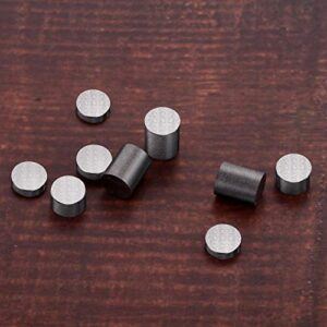 Tungsten Weights 3.125 Ounce 3/8 Inch Incremental Cylinders Car Incremental Weights Compatible with Pinewood Car Derby Weights (11 Pieces, 4 Size)