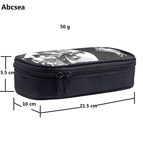 Abcsea 1 Piece Cute Panda Portable Pencil case, Large Capacity Pencil case, Pen case Large, Bag Pouch with Zip for School Students and Office (Style 2)