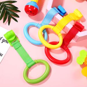 TOYANDONA 4pcs Baby Toddler Walking Assistant Pull Up Ring Safety Stand Up Rings for Toddler