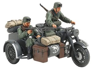 tamiya models german motorcycle and sidecar