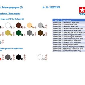 Tamiya Models German Motorcycle and Sidecar