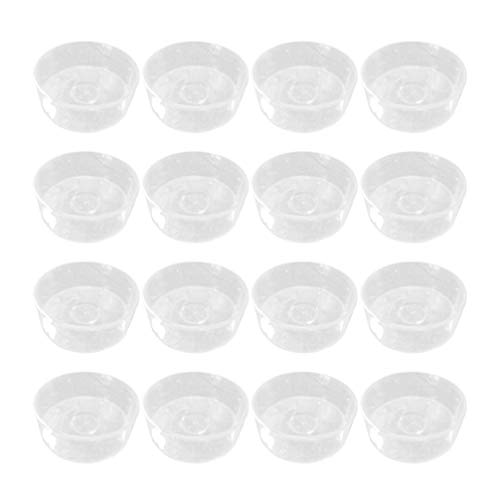 EXCEART 100pcs Plastic Tea Light Tins Cups Tea Light Empty Case Containers for DIY Candles Making Supplies Wax Holder Shell Molds